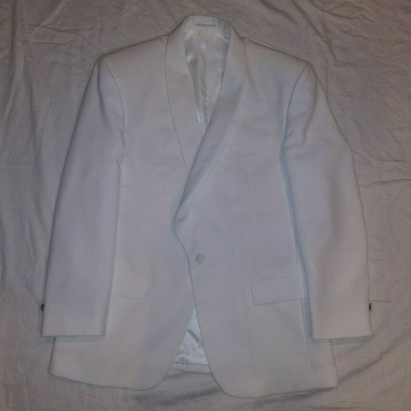 Jackets & Coats | First Nighter Formal Tuxedo Prom Wedding White Sz41r ...